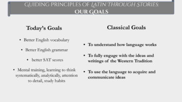 Why Latin? - Great Hearts Irving, Serving Grades K-12